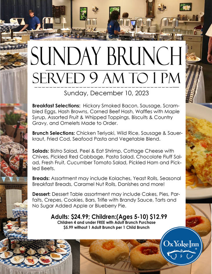 Sunday Brunch - Ox Yoke Inn, Amana Colonies Best Restaurant